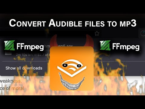 Convert Audible (.aax) files to mp3 with ffmpeg