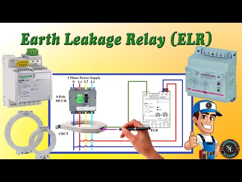 Earth Leakage Relay - ELR / How to Wire ELR & CBCT with MCCB / Working Principle of ELR