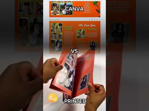 Canva vs Print: Funeral Program Want to design like this? Join our course! #canva