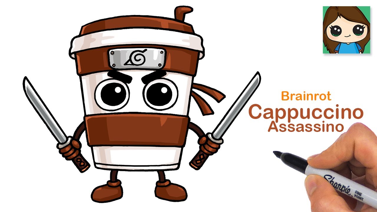 How to Draw Cappuccino Assassino | Italian Brainrot
