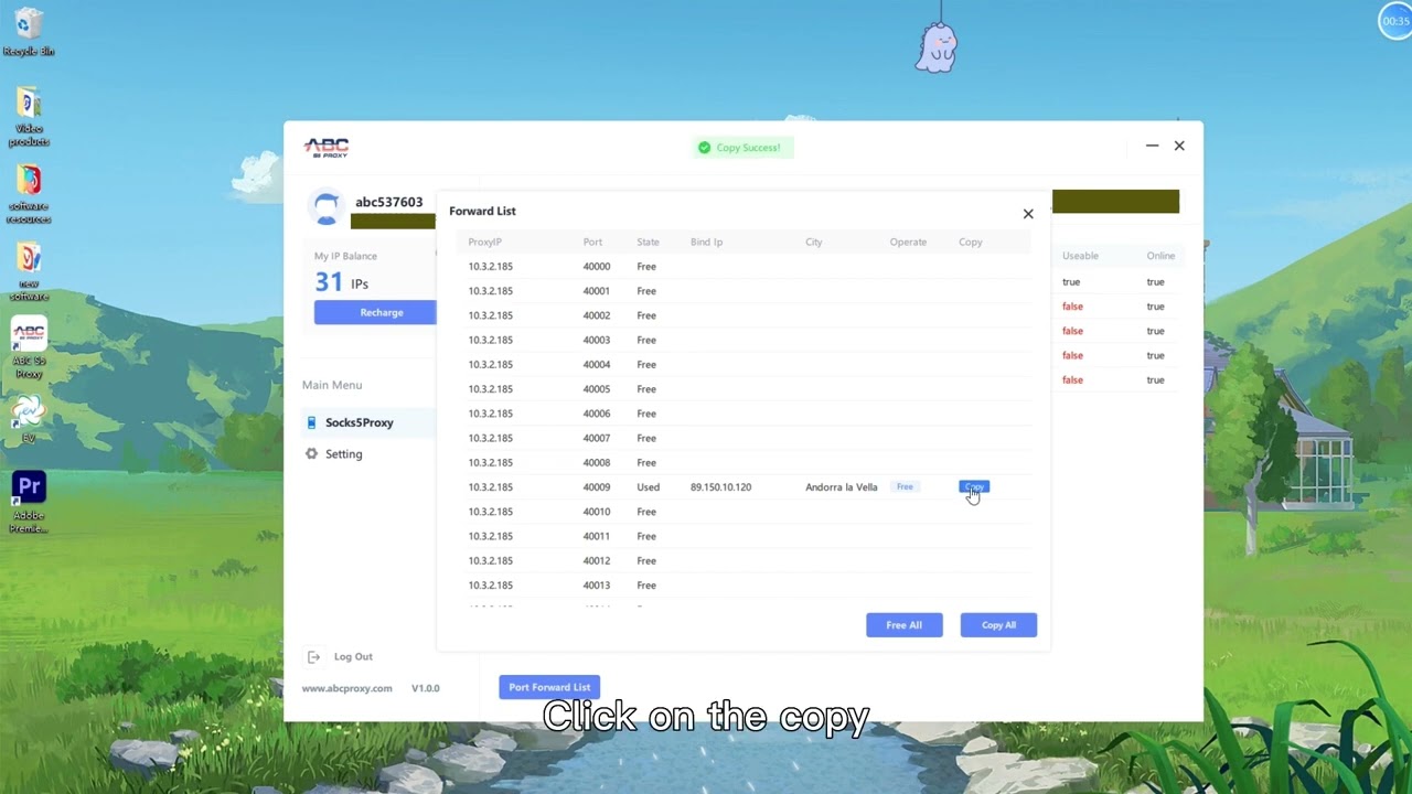 Tutorial of ABC S5 Proxy at AdsPower Browser