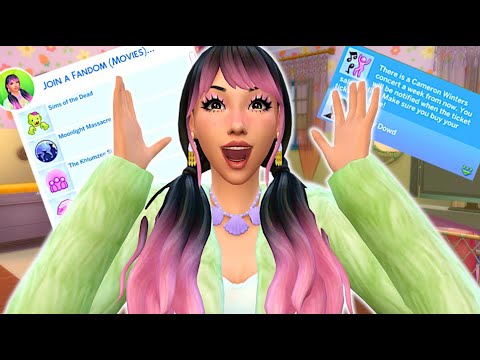 Be a mega fan with the fandom mod! //Sims 4 fandom mod