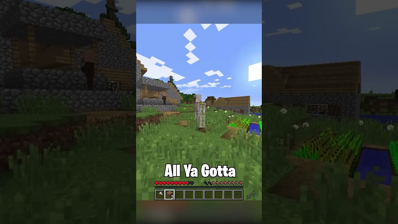How To Easily Kill An IRON GOLEM...
