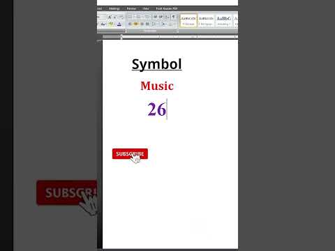 music symbol in MS word | symbol in MS word | MS word symbol | music symbol | symbols | MS word |