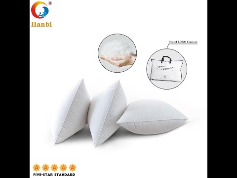Hotel Pillow With Pure Cotton Goose Down Filling Of Manufacturer Wholesale _Hanbi Textile