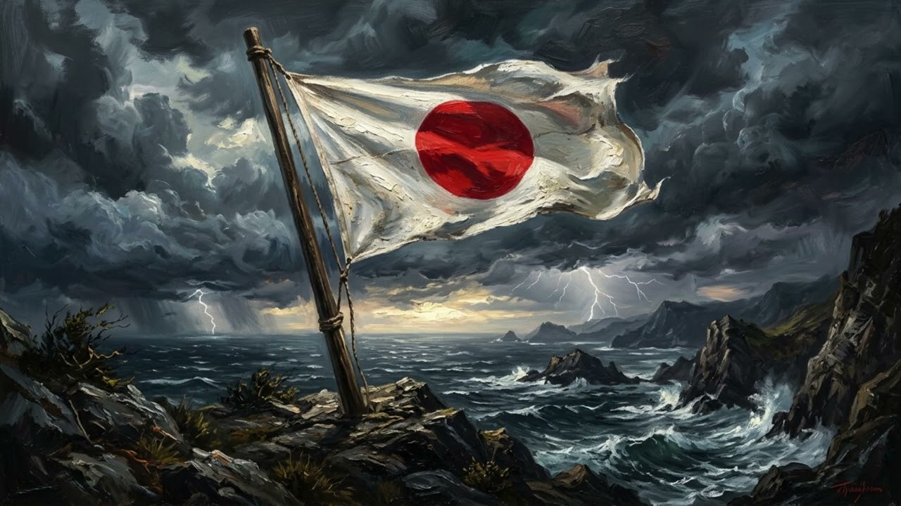 Japan Flag Vintage Painting | TV Screensaver | ART | Wallpapers