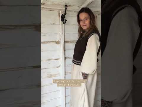 The coziest dress ever! #dressmaking #patterndrafting #thedressmakerscloset #sewingpatterns #sewing