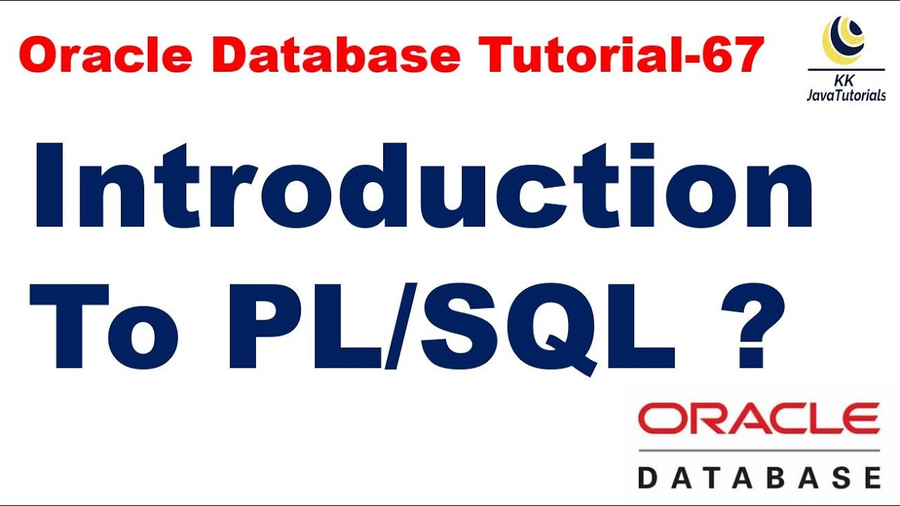 Introduction to PL/SQL || Oracle Database Tutorial || PL/SQL interview question