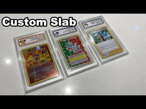 Custom DIY Slab holder for your Pokemon cards in PSA BGS CGC graded