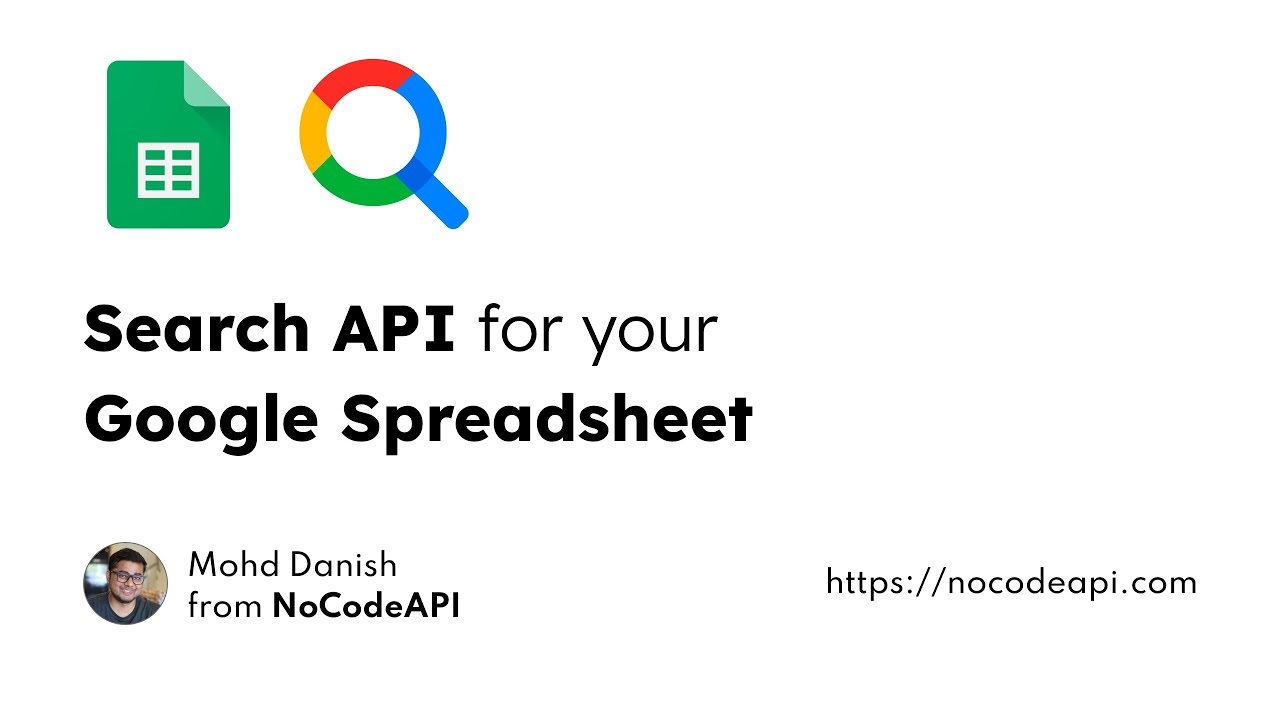 Google Sheet Search API without coding