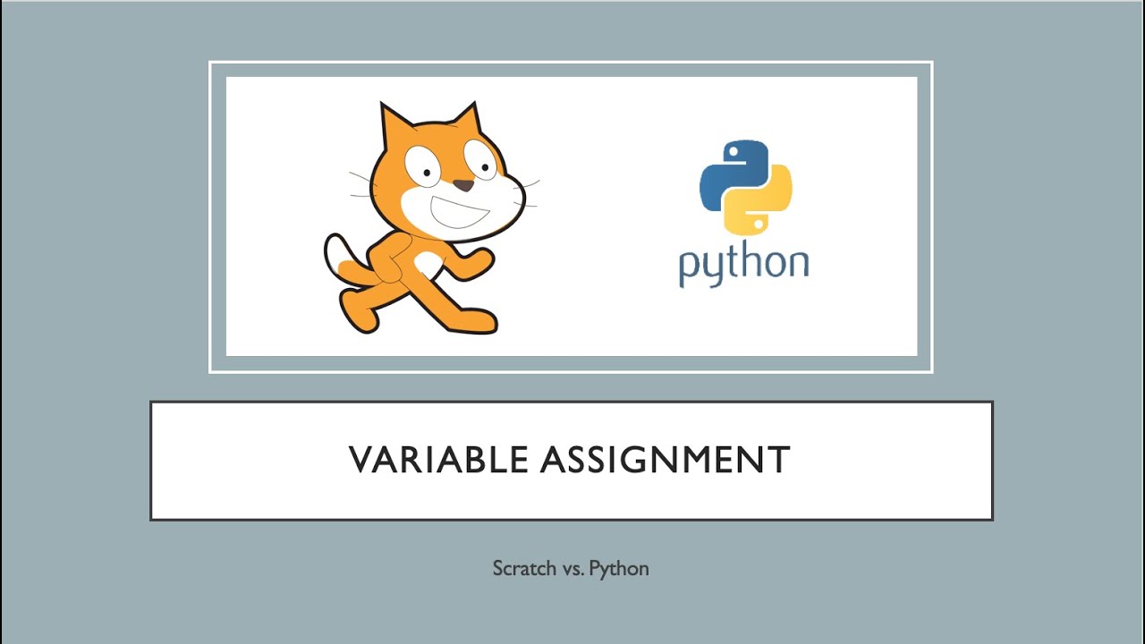 Scratch 3.0 vs. Python: Variable Assignments