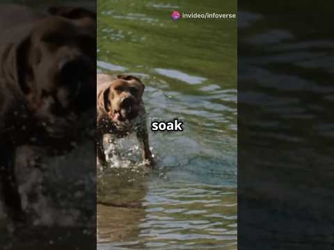 Why Your Dog Can’t Resist a Post-Swim Shake! 🐾💦"