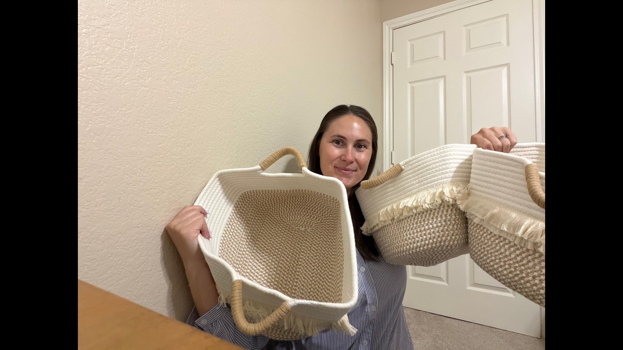 What I noticed woven storage baskets
