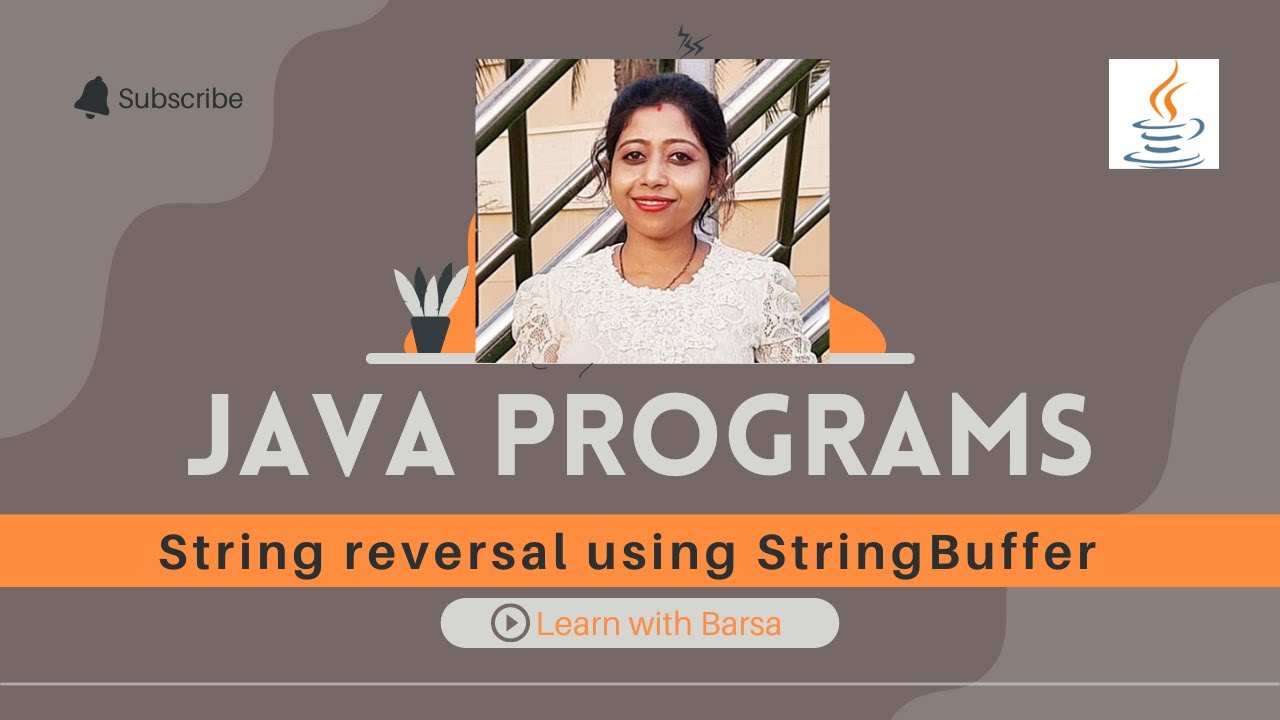 How to reverse a string using StringBuffer reverse in java| Java Programs | Interview Question