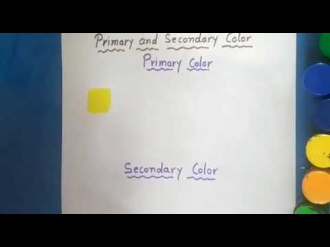 Primary and secondary colour