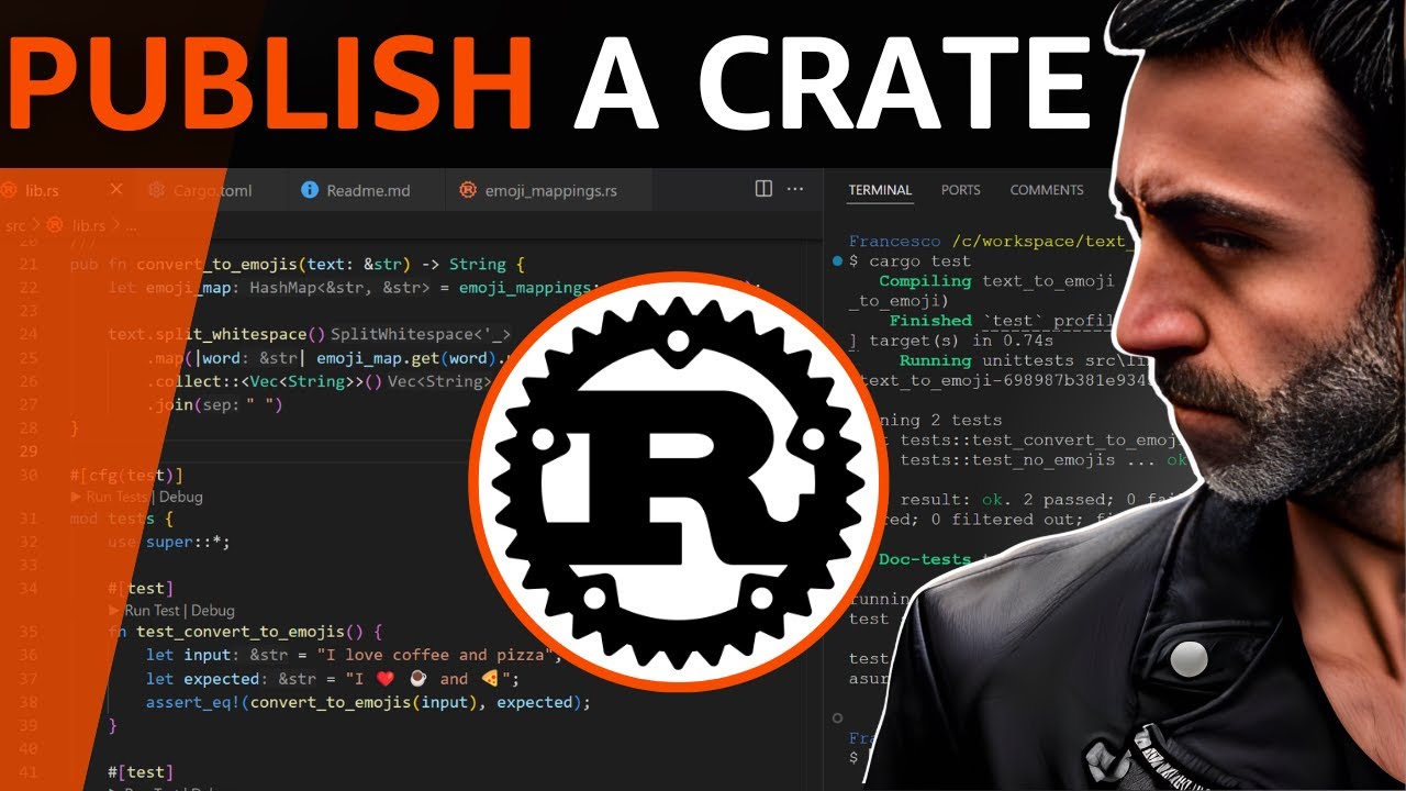 How to publish a crate on Crates.io - Full Crash Rust Tutorial for Beginners