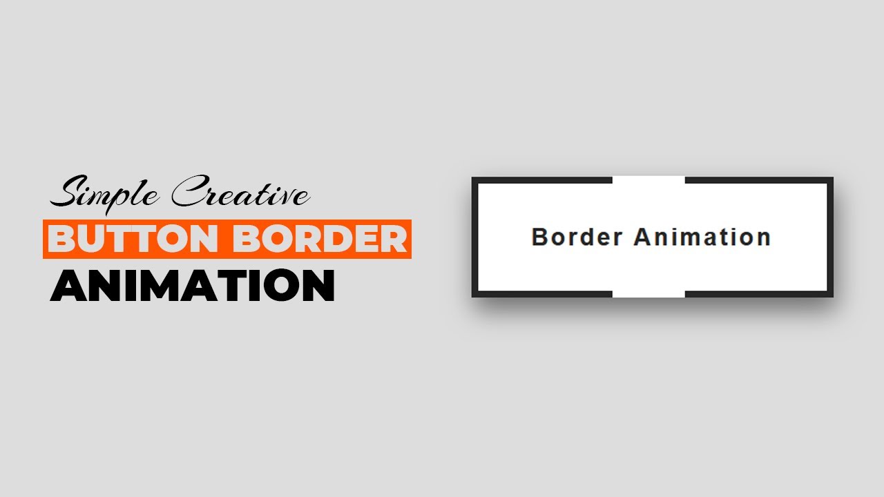 Creative CSS3 button border animation