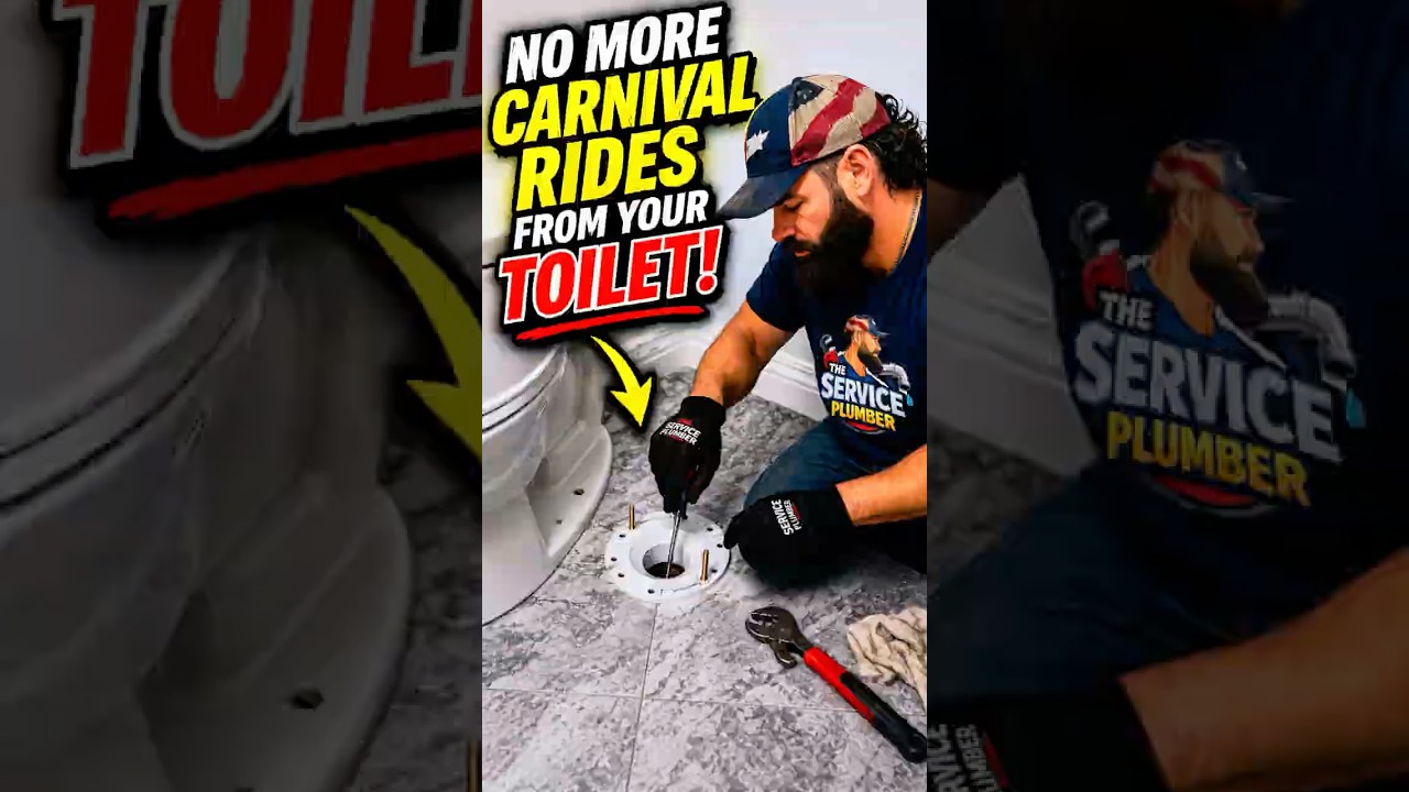 The number 1 reason your toilet WOBBLES! #plumbing #plumber