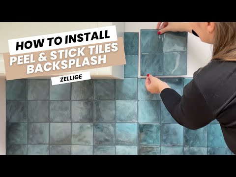 How to Install a Zellige Peel and Stick Tiles Backsplash | The Smart Tiles