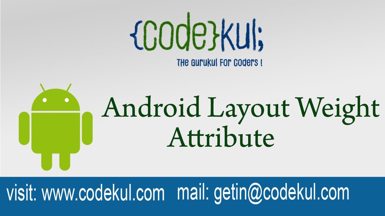 Android Tutorial 2019 - Android Layout Weight-Attribute