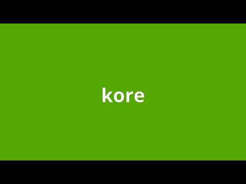 what is the meaning of kore