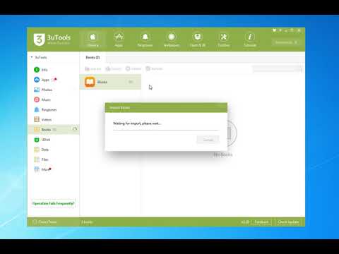 How to import and export iPhone e-books in 3uTools?