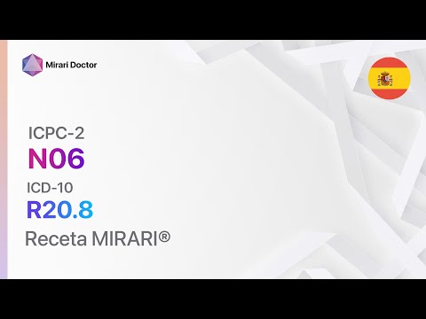 N06 Otr alteraciones de la sensibilidad ( ICD-10: R20.8 ) - MIRARI® Receta