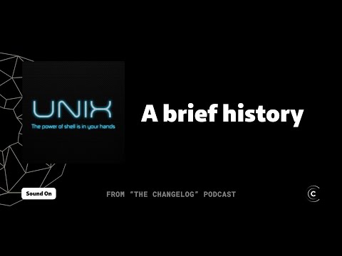A very brief history of Unix