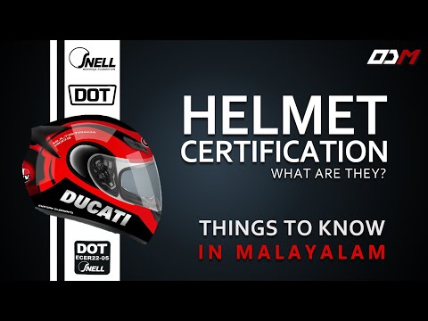 DOT, ECE, SNELL What are they..??? | How Helmets are Certified?? | Explained in മലയാളം