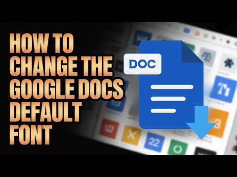 How To Change The Google Docs Default Font