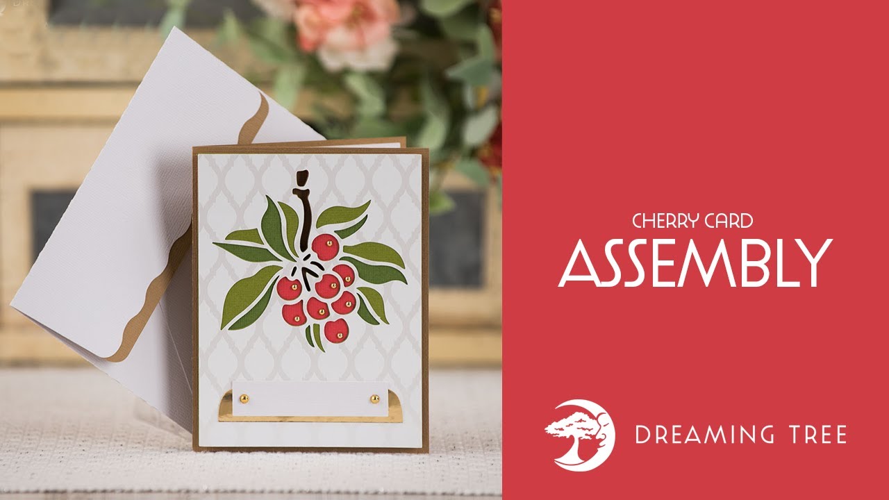 SVG File - Cherry Card - Assembly Tutorial (For Cricut, Silhouette, and ScanNCut)