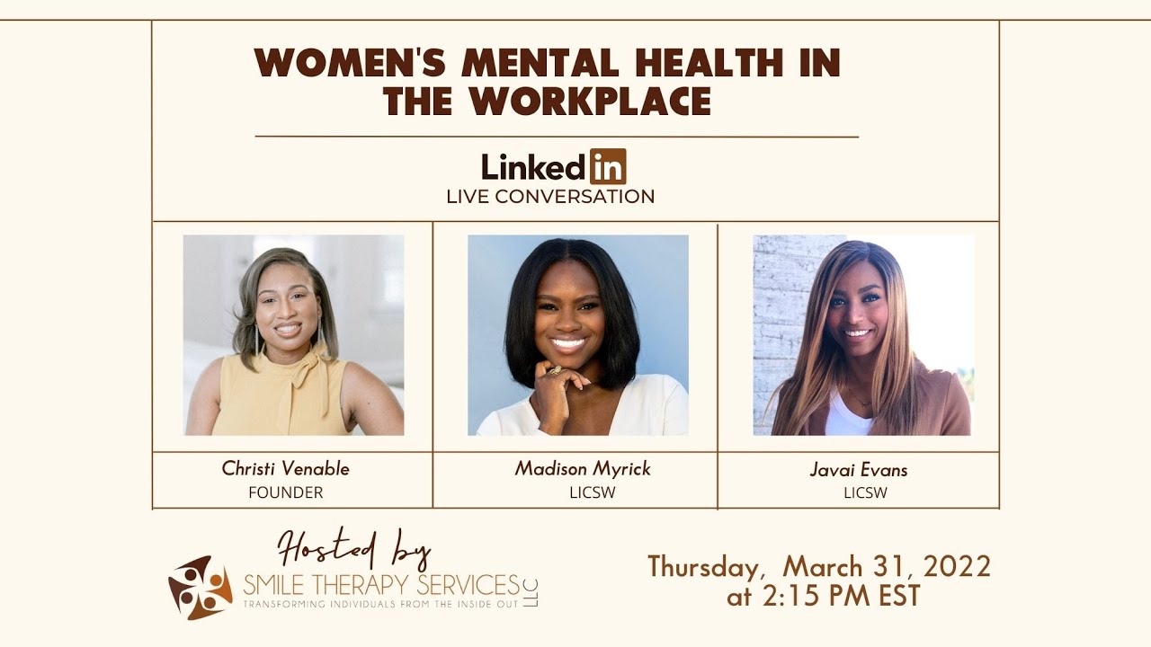 SMILE Therapy: Women's Mental Health In The Workplace