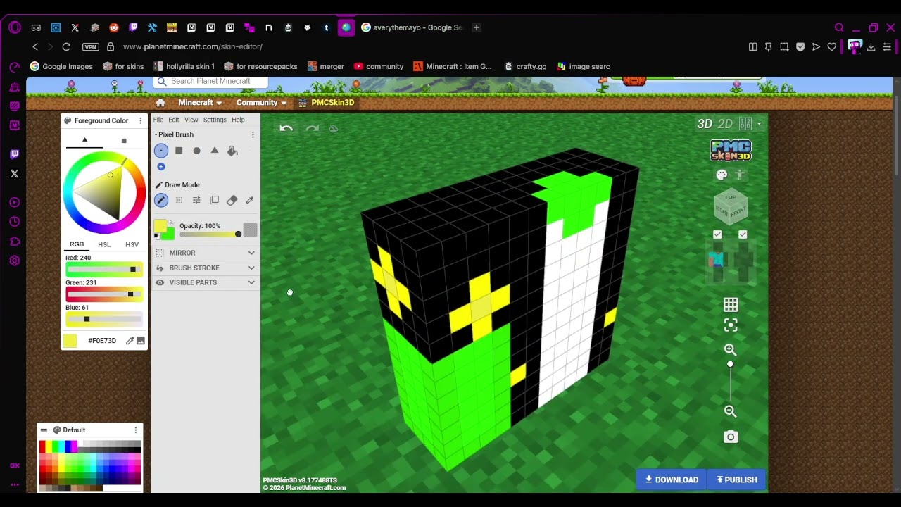 Making a budget AveryTheMayo skin