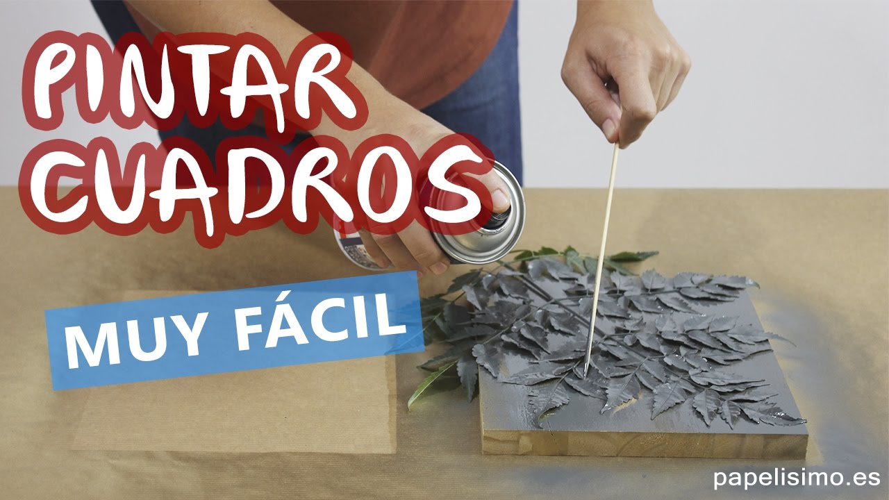 Cómo pintar cuadros con spray para casa fácil y rápido