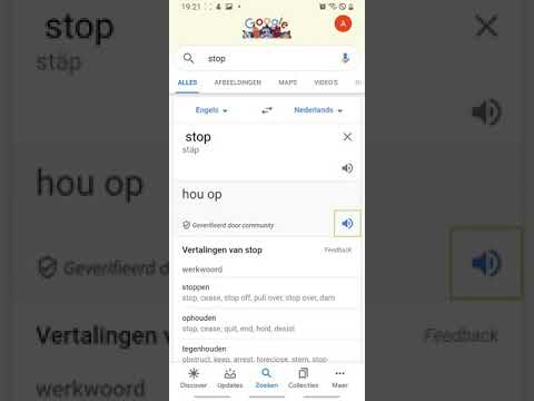 Stop in het Engels vertalen naar het Nederlands