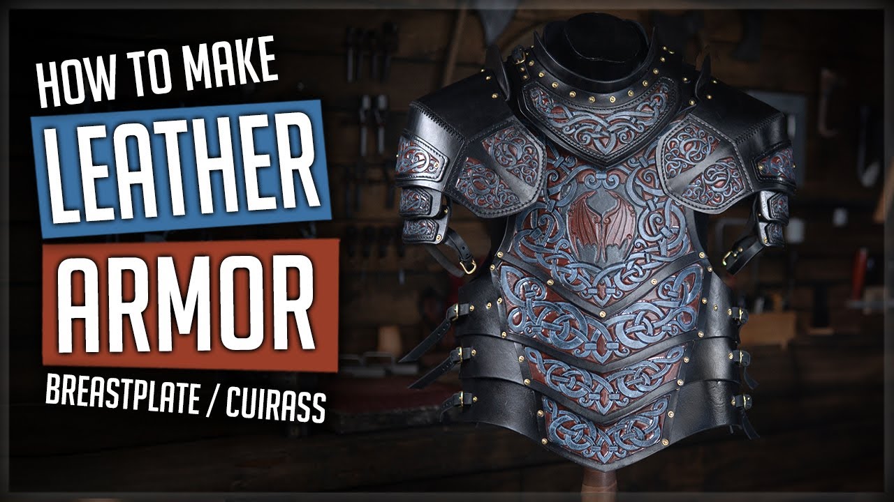 Making a Leather Breastplate - Leather Armor - PART 1