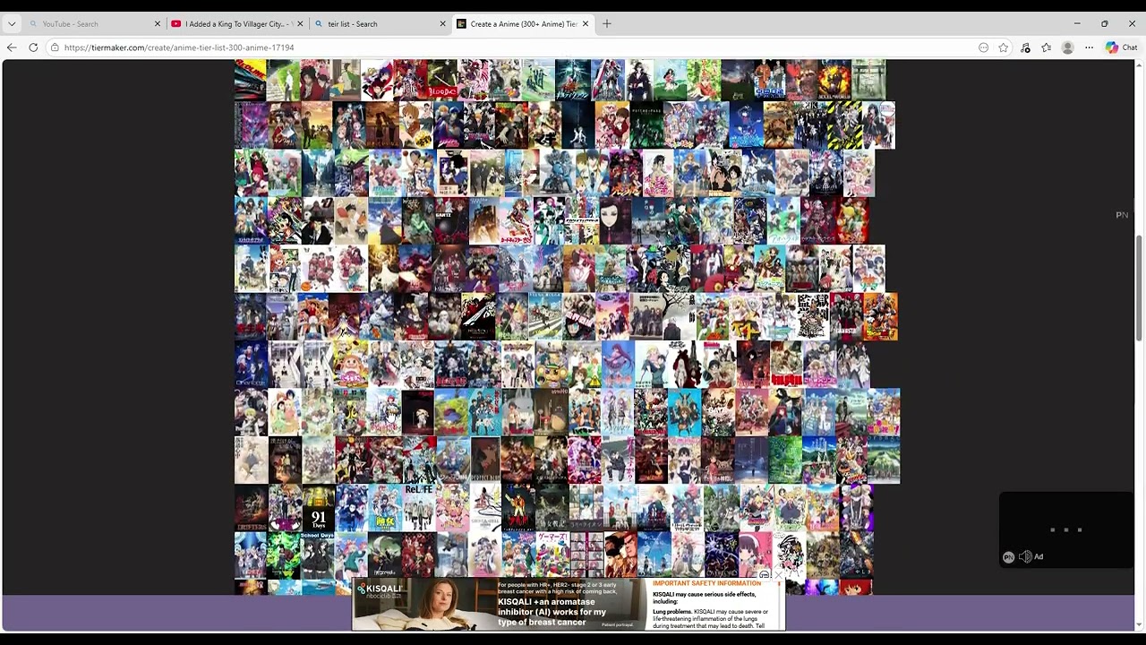Create a Anime 300+ Anime Tier List   TierMaker and 3 more pages   Personal   Microsoft​ Edge 2026 0