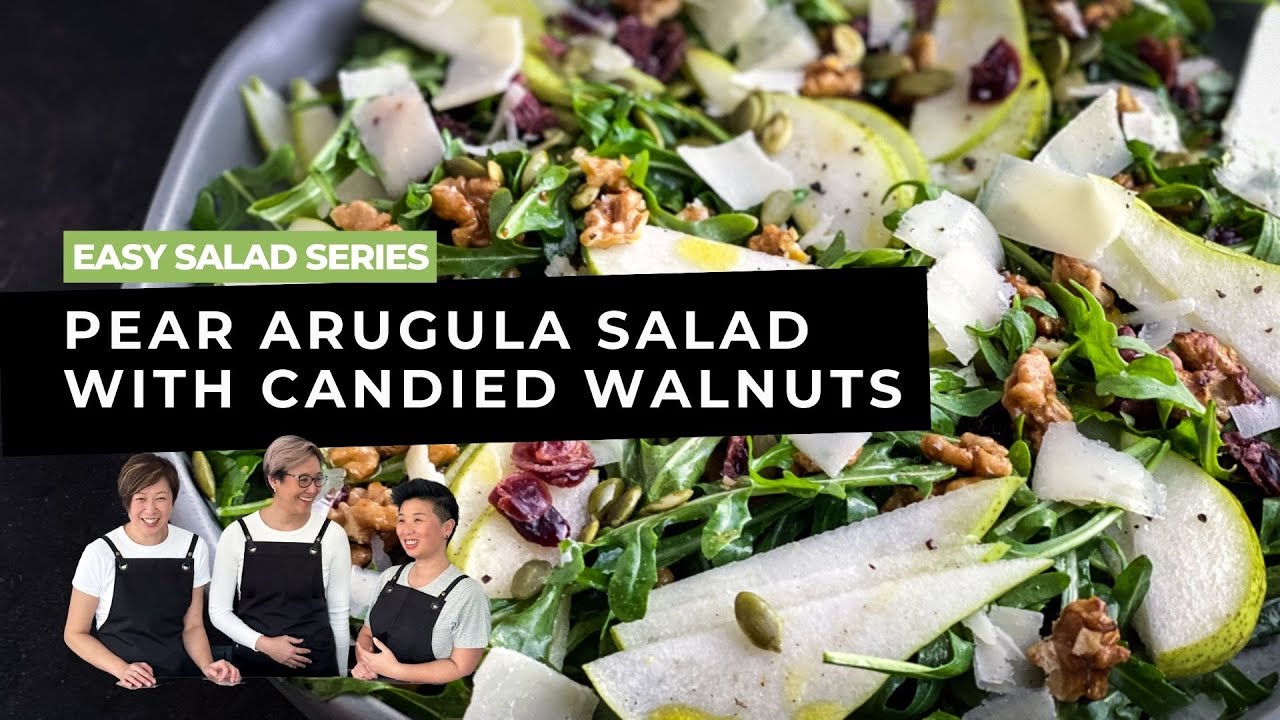 How to Make Pear Arugula Salad [Easy Side Dish Recipe]