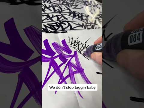 How to graffiti tag - ✍🏻 SEK #graff #tags