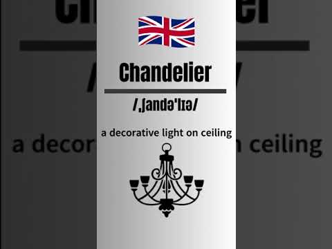 How to Pronounce Chandelier in English-British Accent #britishaccent #learnenglish #english