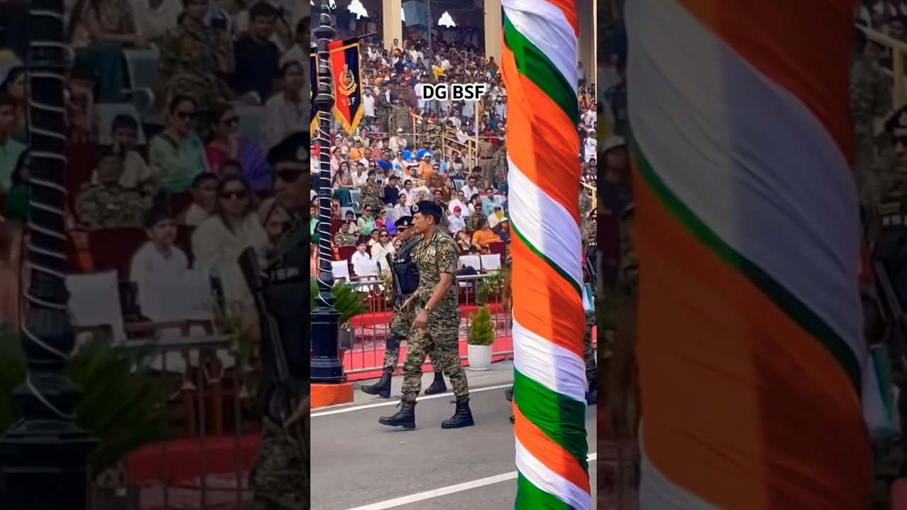 DG BSF AT ATTARI BORDER #bollywood #song #movie #army #indianarmy #bsf #bsfstatus