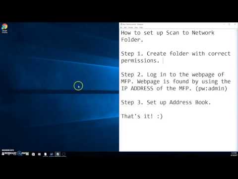 Set up Scan to Folder (SMB) in Sharp Copiers.