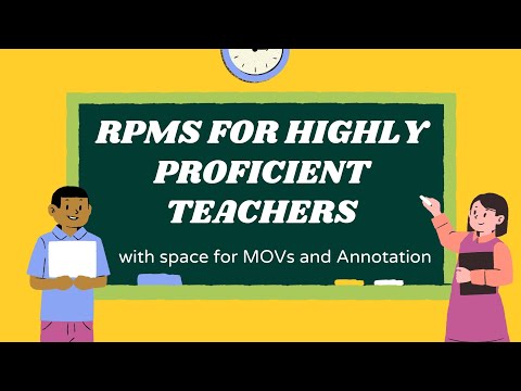 RPMS 2020-2021 FOR MASTER TEACHERS - HIGHLY PROFICIENT