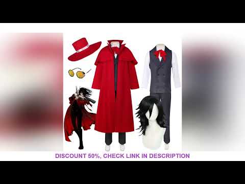 Anime Hellsing Alucard Cosplay Costumes Wig Uniform Clothes Sets
