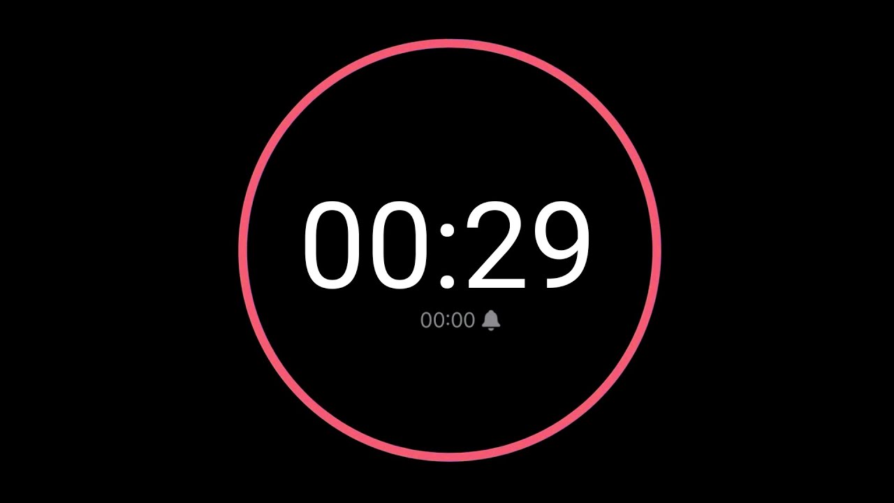 29 Second Countdown Timer / iPhone Timer Style
