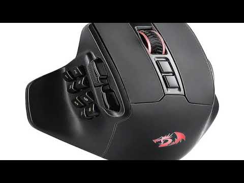 Redragon M811 PRO Wireless MMO Gaming Mouse, 15 Programmable Buttons RGB Gamer Mouse, 10 Side M