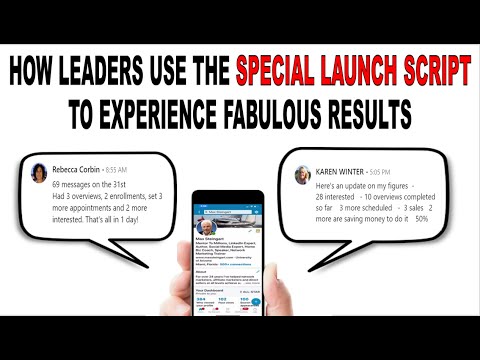 HOW LEADERS USE THE SPECIAL LAUNCH SCRIPT TO EXPERIENCE FABULOUS RESULTS