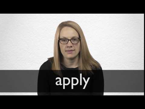 APPLY definition in American English | Collins English Dictionary