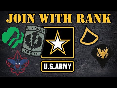 Top 3 ways to come into the Army at a higher rank