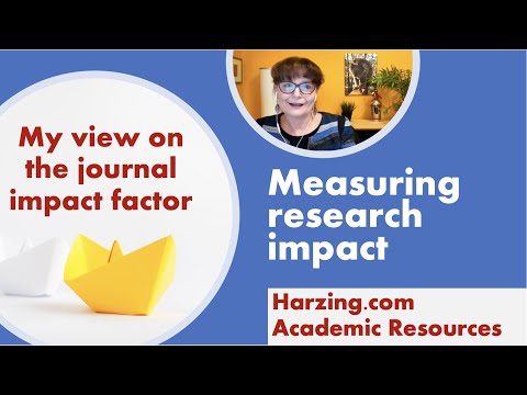 My view on the journal impact factor